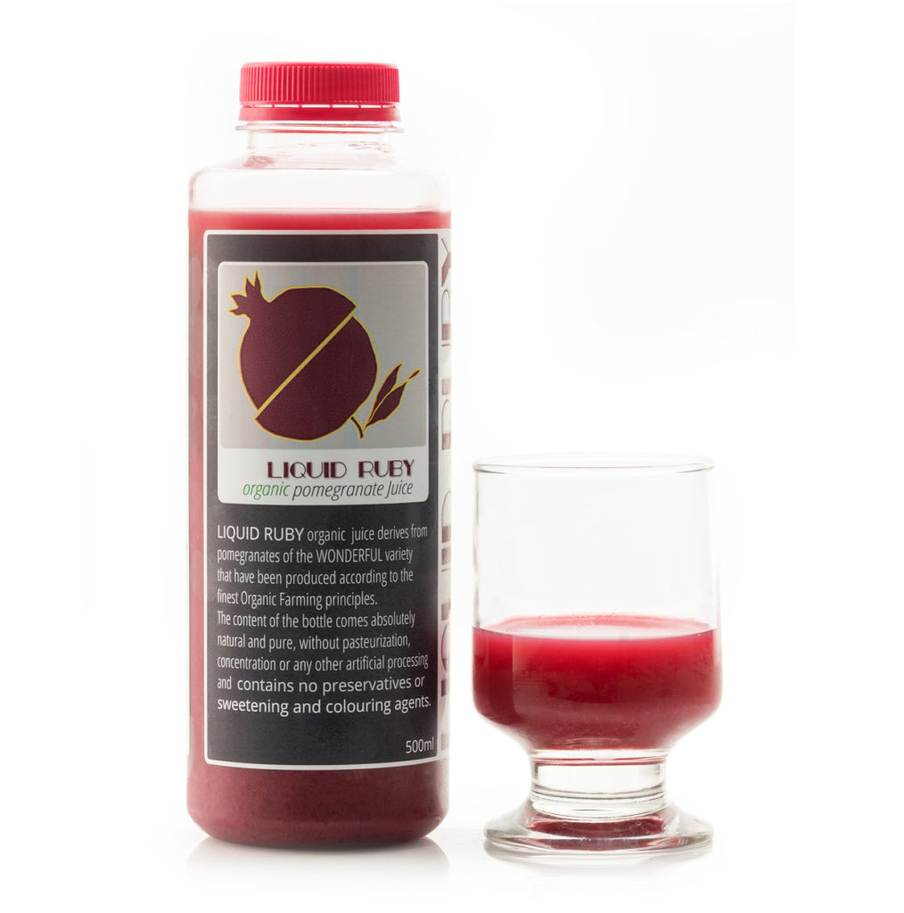 Βιολογικός χυμός ροδιού "LIQUID RUBY" - ΘΑΥΜΑΣΙΟ ΡΟΔΙ ΙΚΕ - βιοΠοιότητα